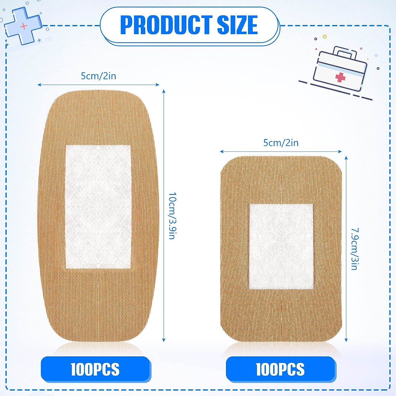 200 Pcs Large Assorted Flexible Fabric Adhesive Bandages - First Aid ...