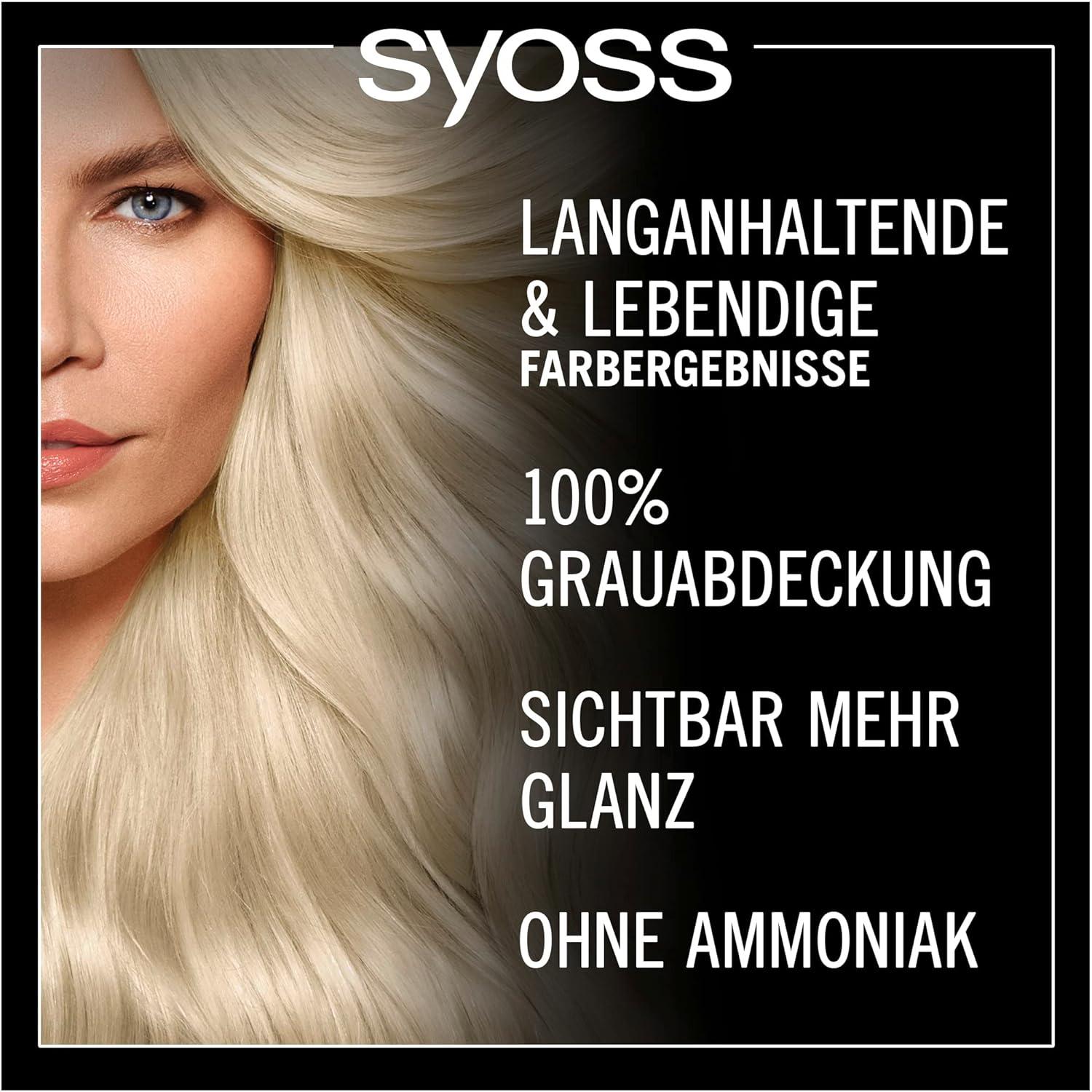 Syoss Oleo Intense 10-50 Light Ash Blonde Permanent Hair Color ...
