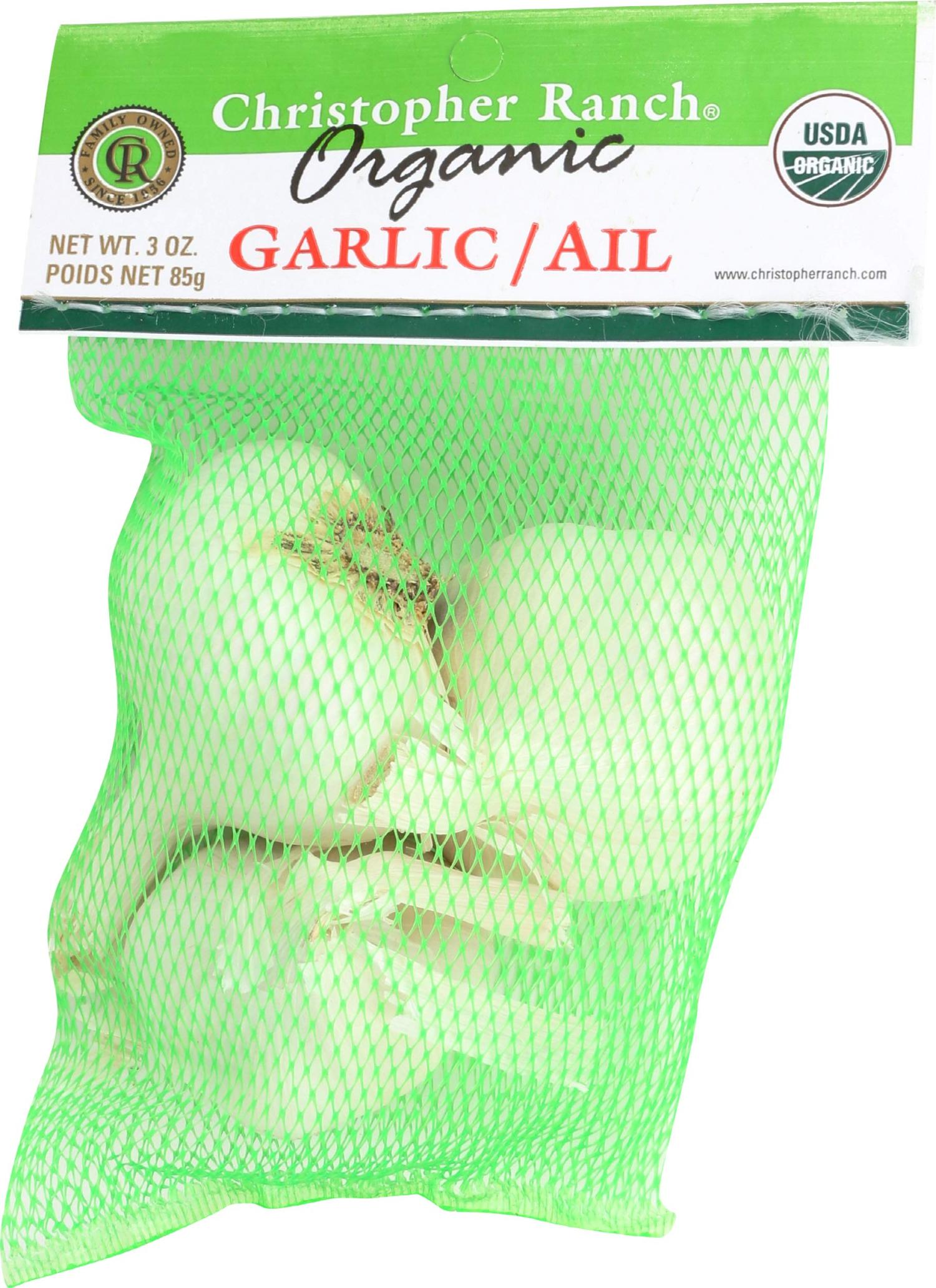 Christopher Ranch Organic Garlic Bag - 3 Ounce | Fresh and Flavorful ...