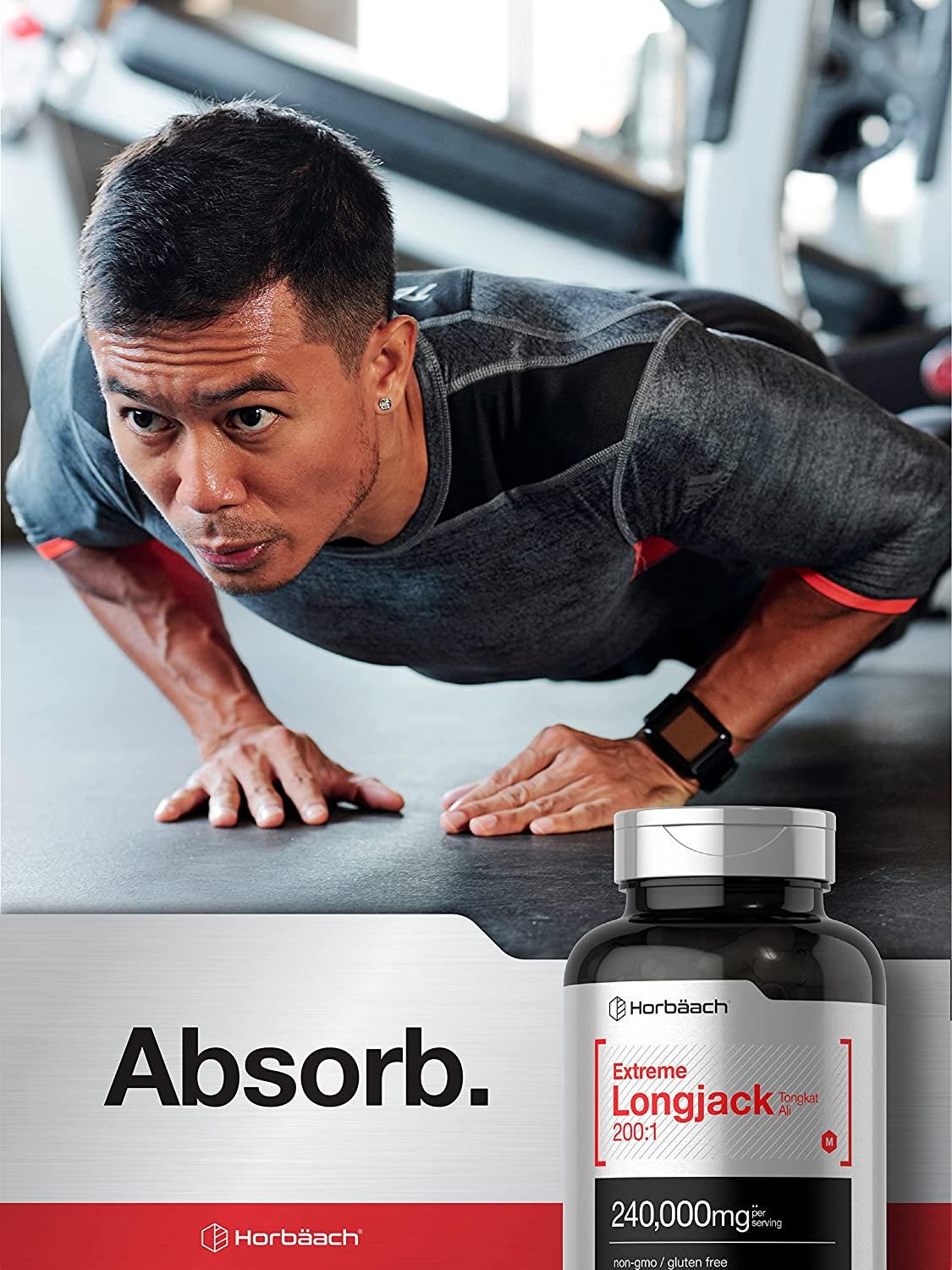 Longjack Tongkat Ali 240,000mg Extreme Male Performance Supplement ...