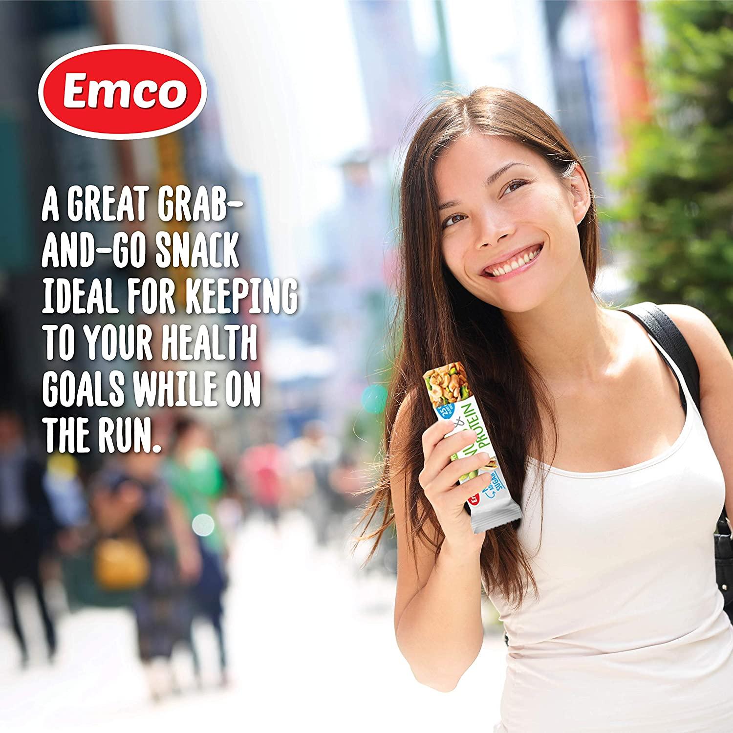 Pistachio Nuts & Protein Bars by Emco - Keto, Gluten-Free, Vegan & Kosher | Plant-Based Snack ...