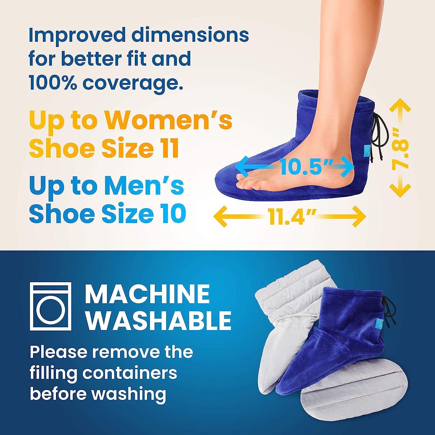 Microwaveable Booties and Feet Warmers - Deep Heat for Foot Relief from ...