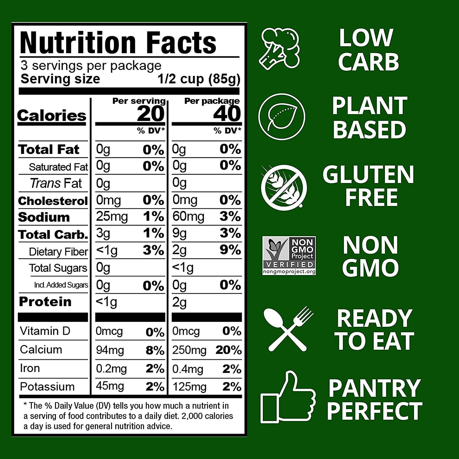 Kitchen & Love Cauliflower Rice 8 oz 6-Pack: Pre Cooked, Microwave ...