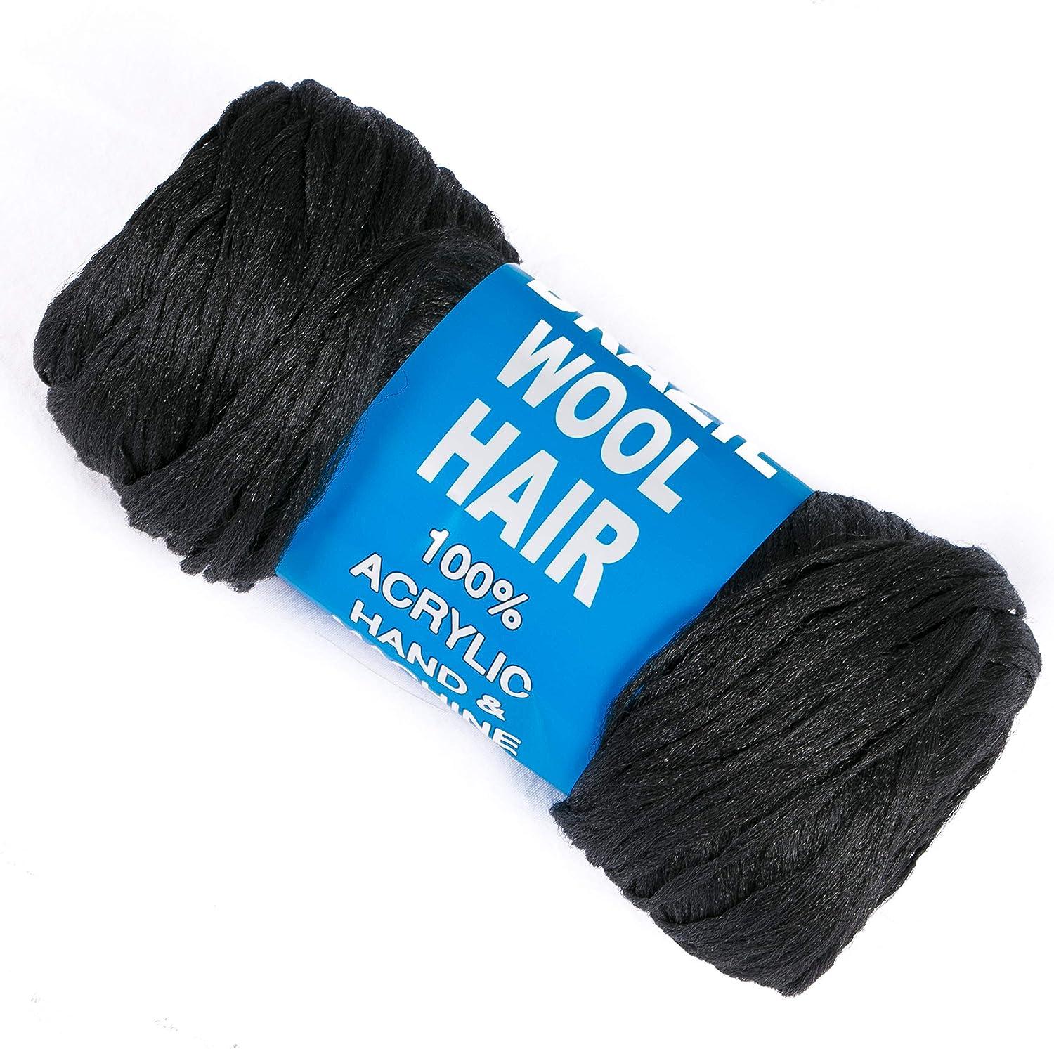 Brazilian Wool Hair Yarn for Crochet Braid Twist | Black Color ...