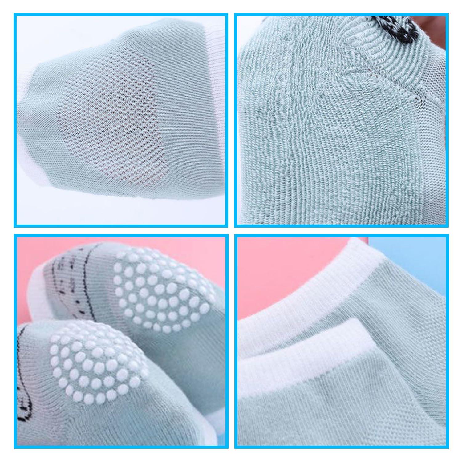 GVSAVY Soft Non-Slip Stretchy Knee Pads for Baby Crawling Safety - Pack ...
