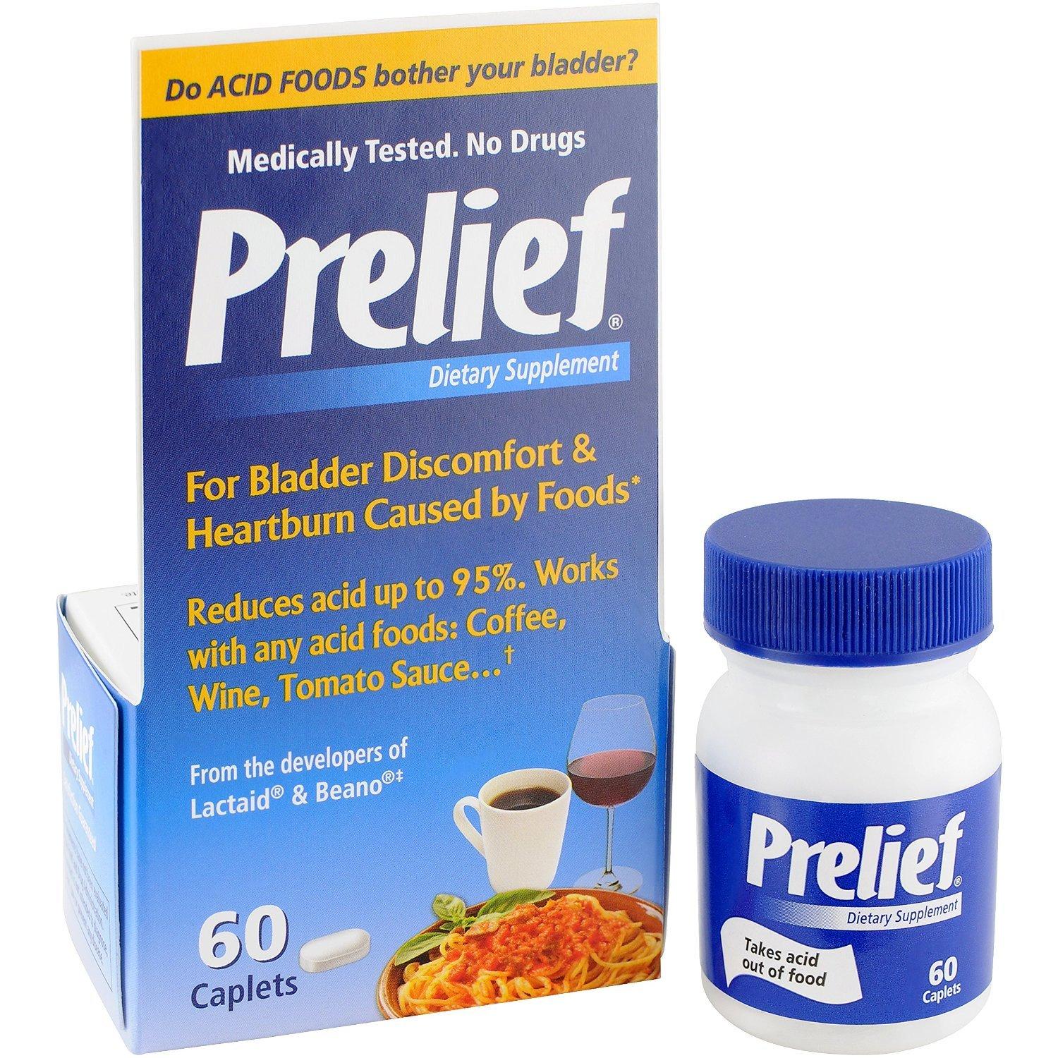 Prelief Dietary Supplement - 60 Caplets | Fast-Acting Relief for ...