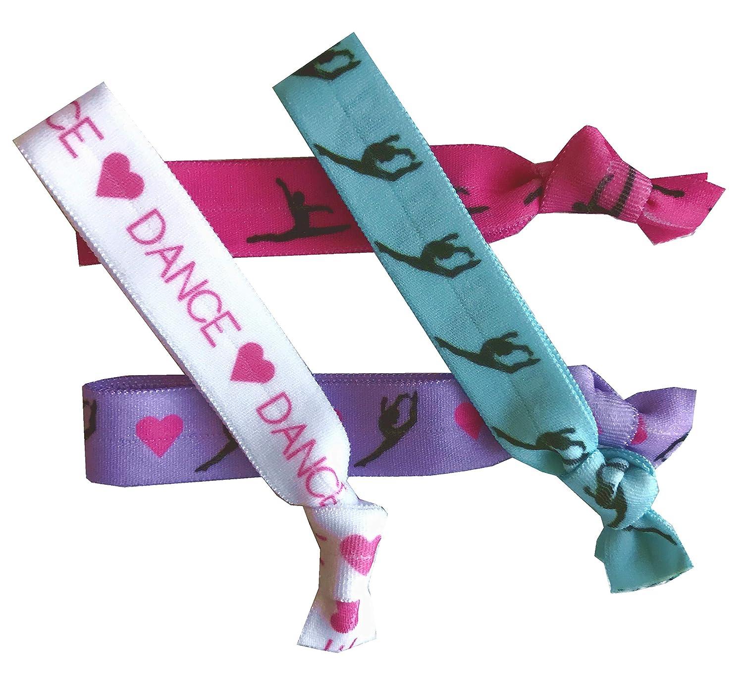 Dance Gift Hair Elastics - 8 Piece Set for Girls, Dancers, Ballet ...