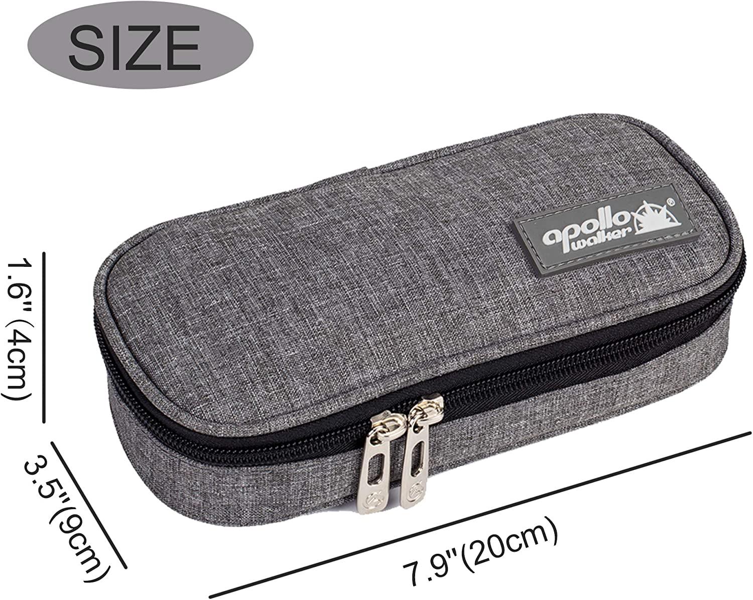Apollo Walker Insulin Cooler Travel Case with Ice Packs - Gray Small ...