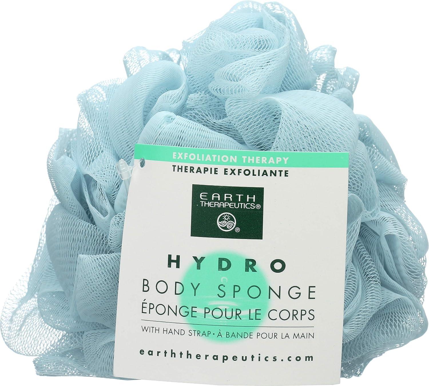 Earth Therapeutics Hydro Body Sponge Blue - Hand Strap for Exfoliation ...