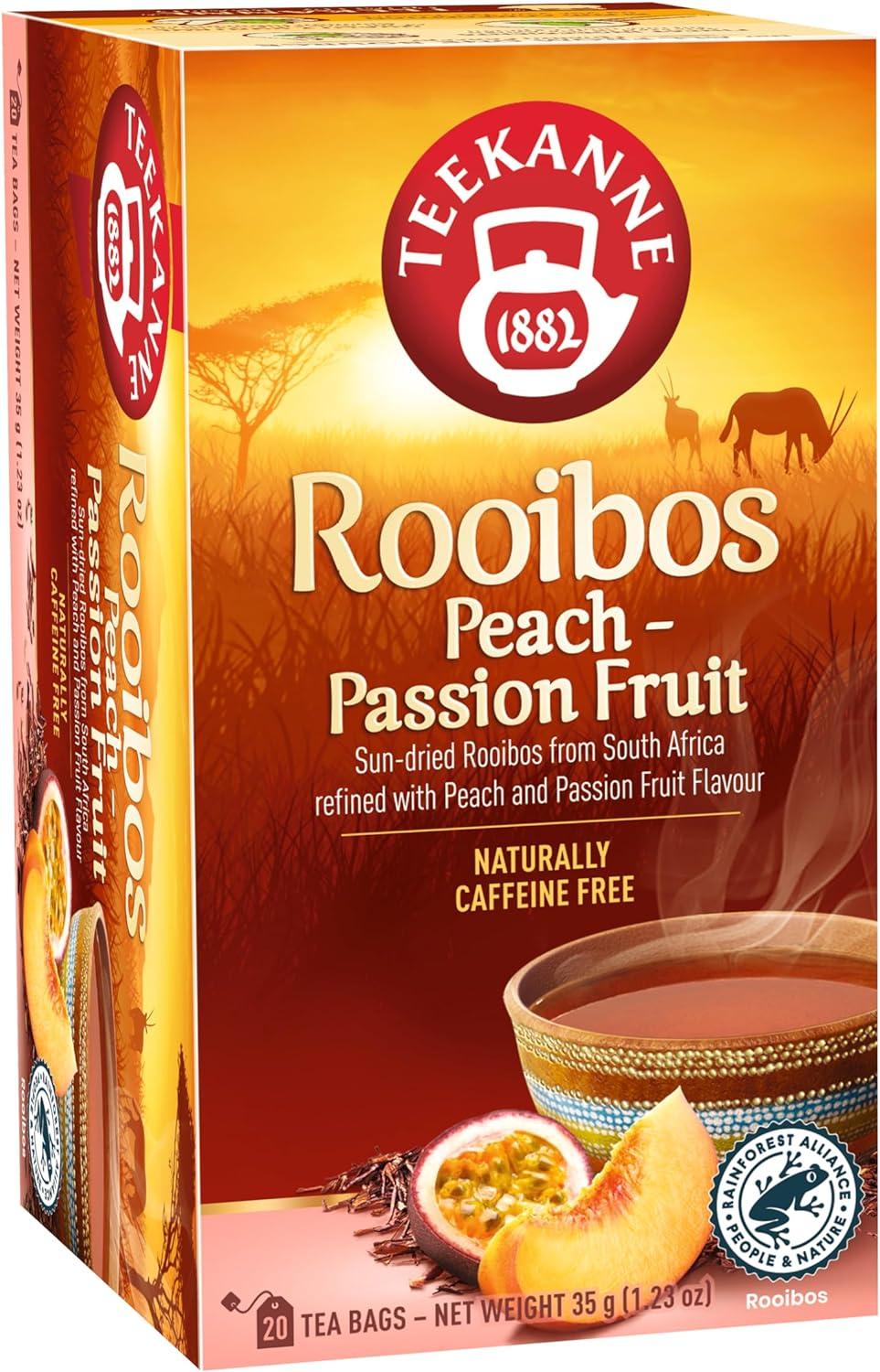 Teekanne Rooibos Refined with Peach and Passion Fruit Infusion Tea Sun ...