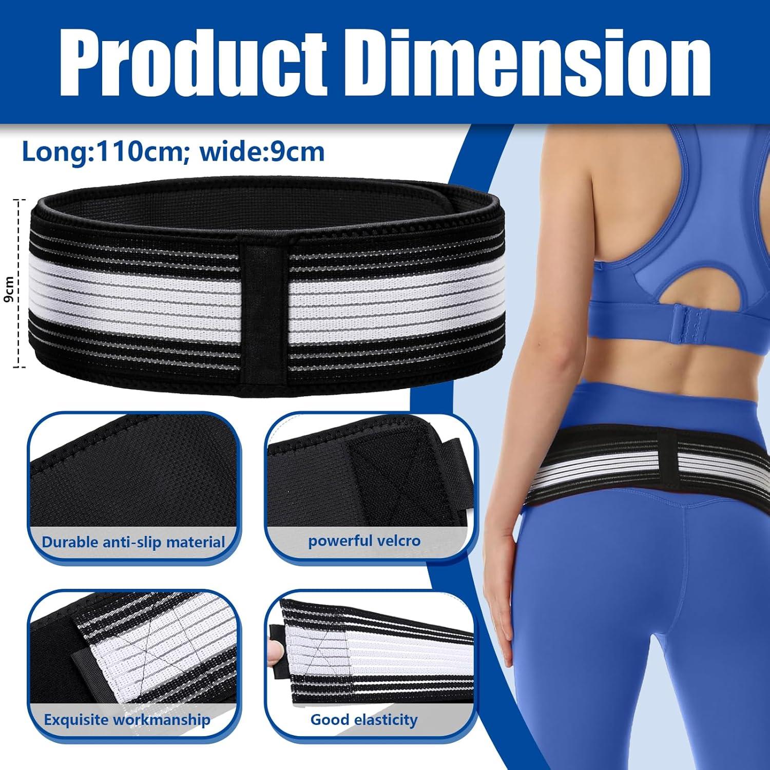 Sciatica Belt for Women and Men 47.2 Inch Sacroiliac Pain Relief Belt ...