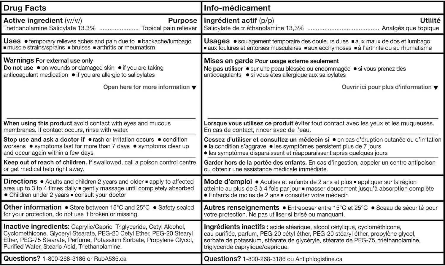 RUB A535 No Odour Cream - Relief for Arthritic, Muscle, Joint & Back ...