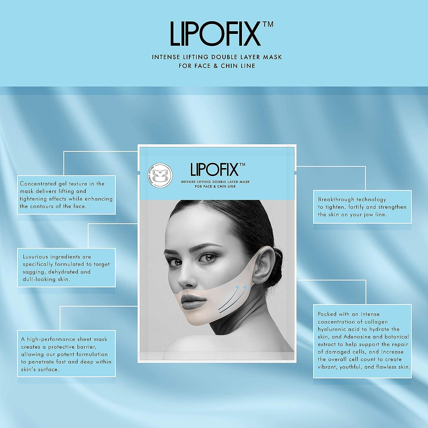 Double Chin Intense Contour Fit Define Double Layer Mask LipoFix - 5 Masks