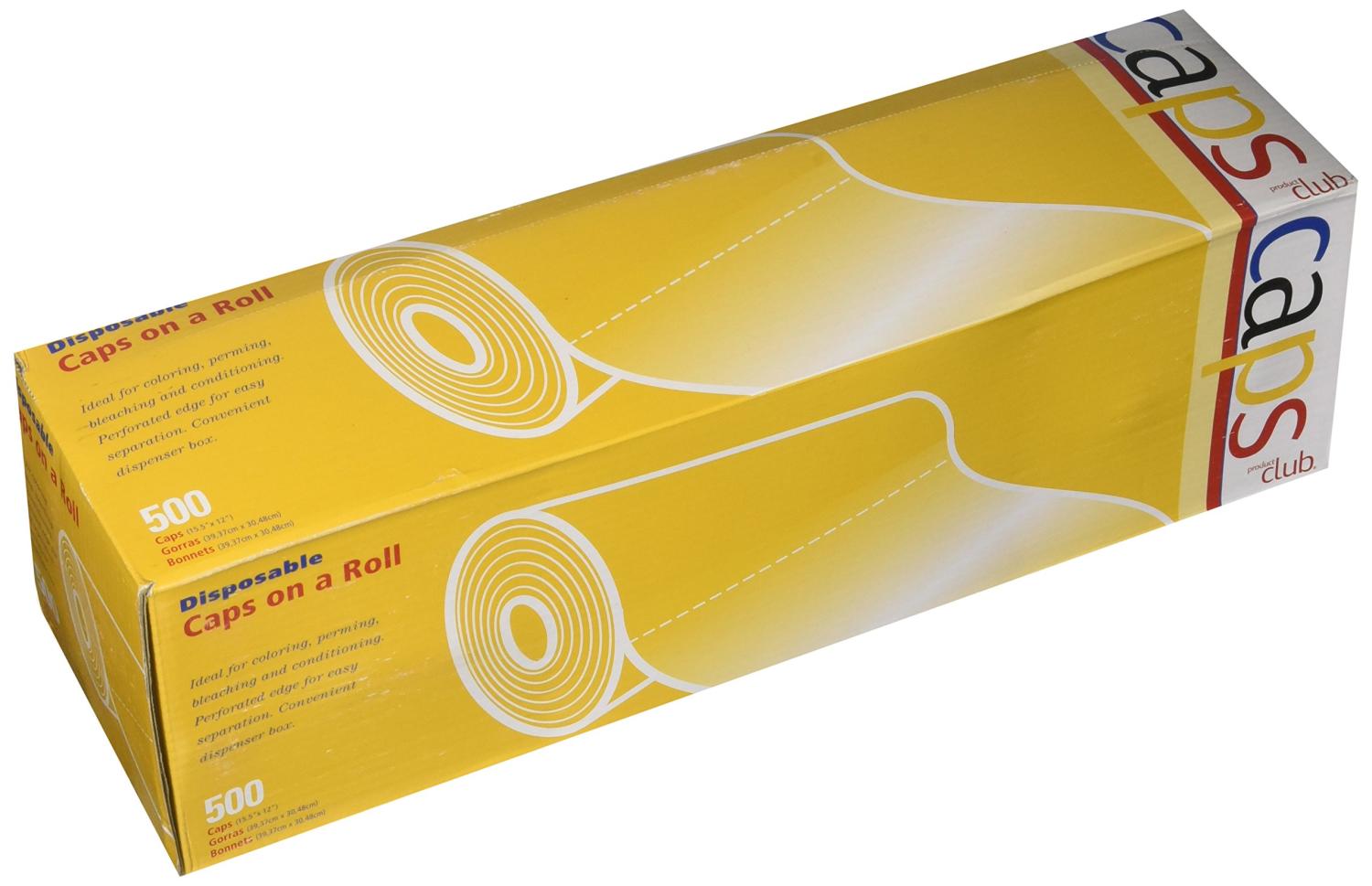 Product Club Caps On A Roll 15.5 x 12 500ct - Disposable Hair Coloring ...