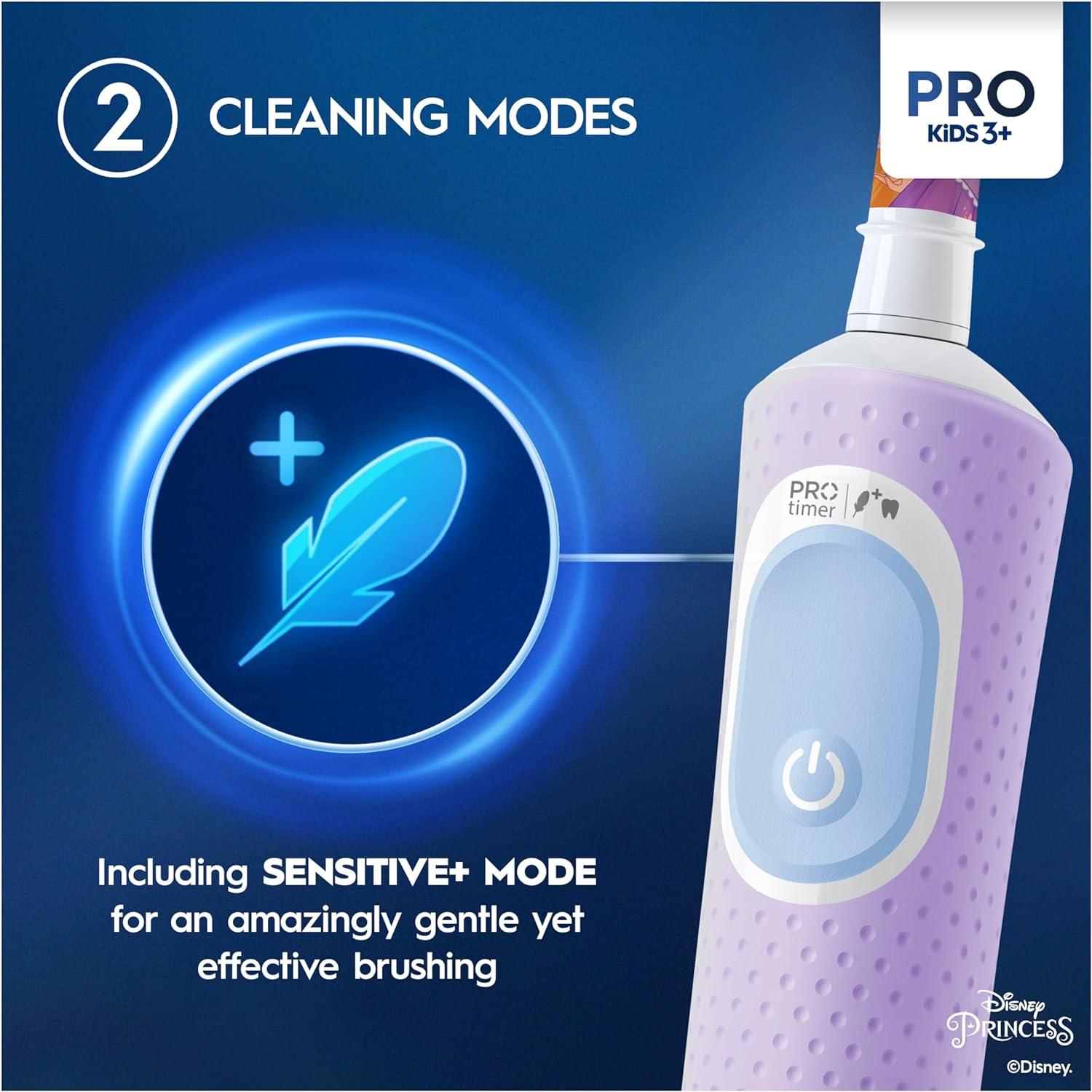 Oral-B Pro Kids Electric Toothbrush Gift Set | Disney Princess Stickers ...