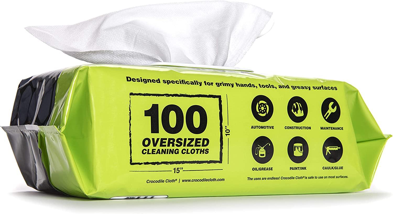 Crocodile Cloth Original - 100, 10" X 15" Cleaning Wipes. Large, Moist ...