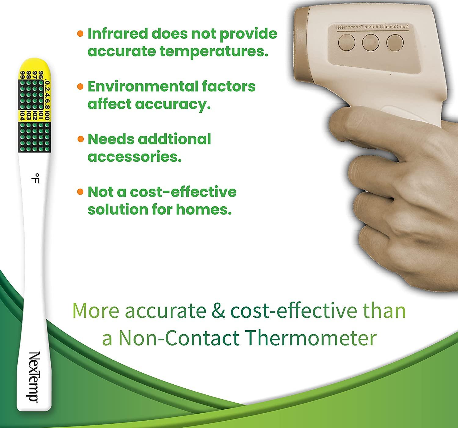 NexTemp Ultra Single-Use Thermometers 12-Pack - Superior Accuracy ...