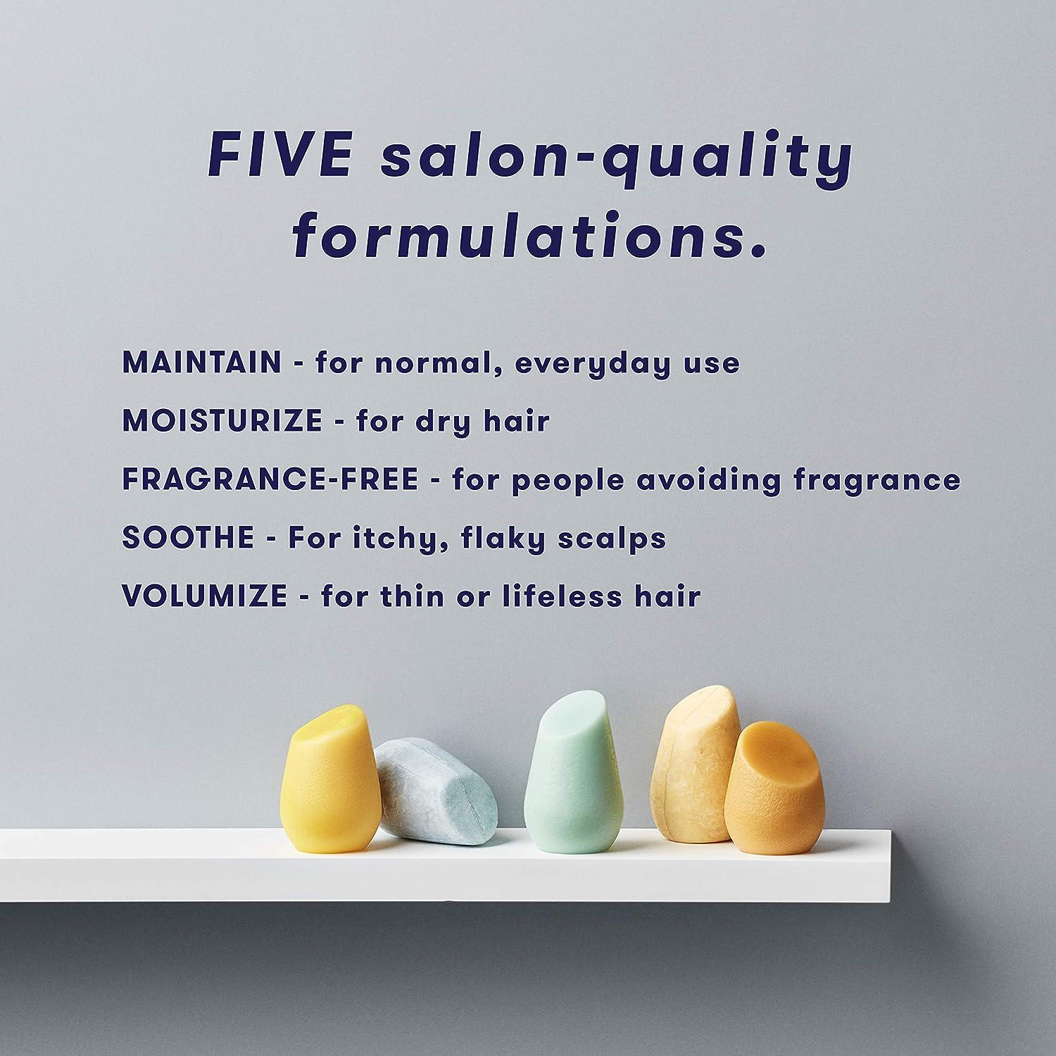 HiBAR Shampoo and Conditioner Bar Set - All Natural Hair Care - Plastic ...