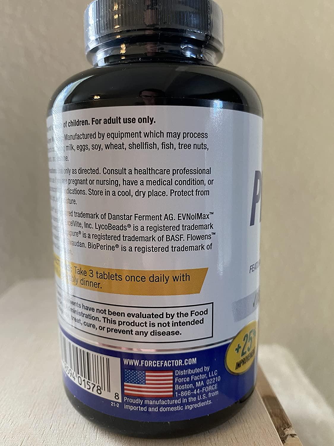 Force Factor Prostate Advanced Health Supplement for Men - Reduce ...