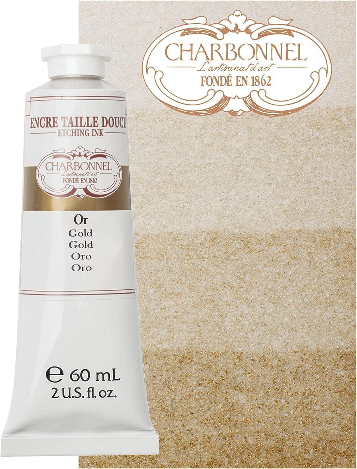 Charbonnel Etching Ink 60mL - Gold Metallic Printmaking Ink | Buy Now ...