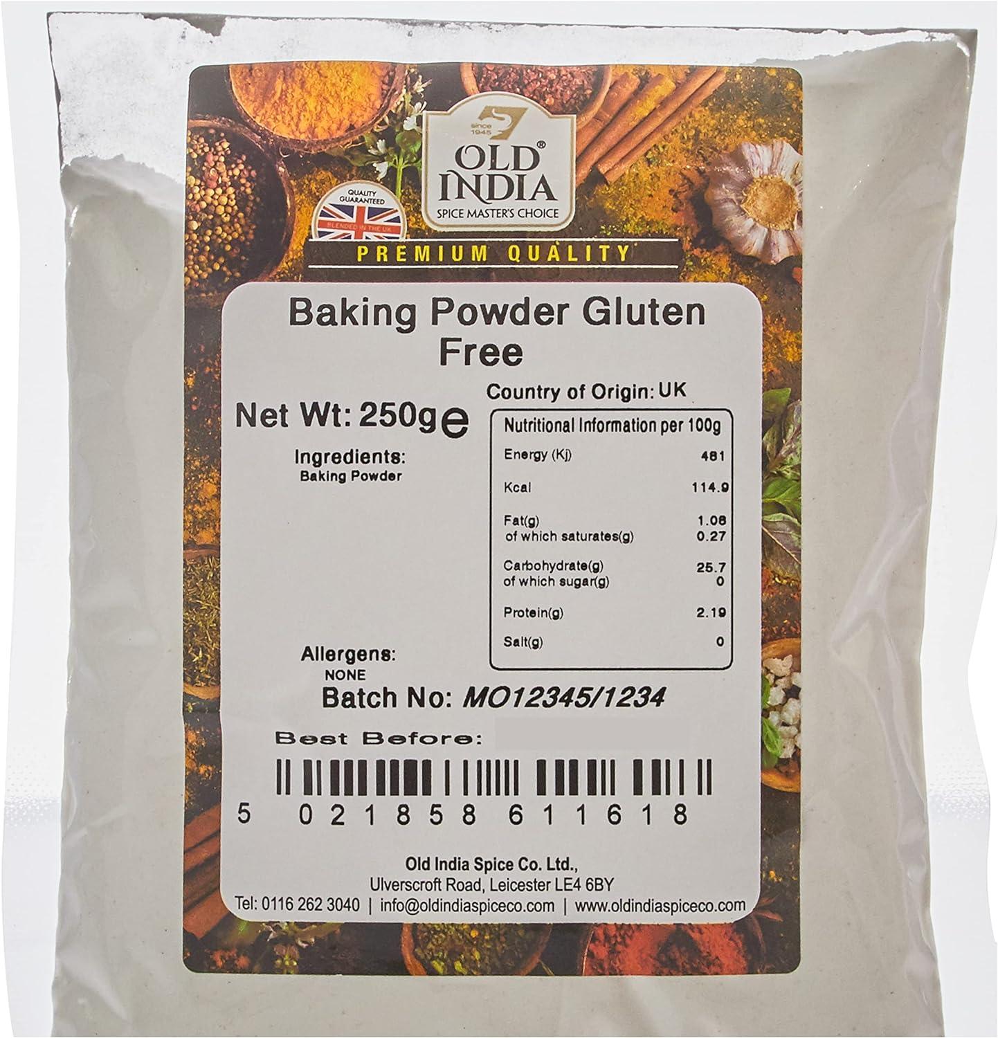 Old India Baking Powder 250g - Gluten Free | High Quality Baking Powder ...