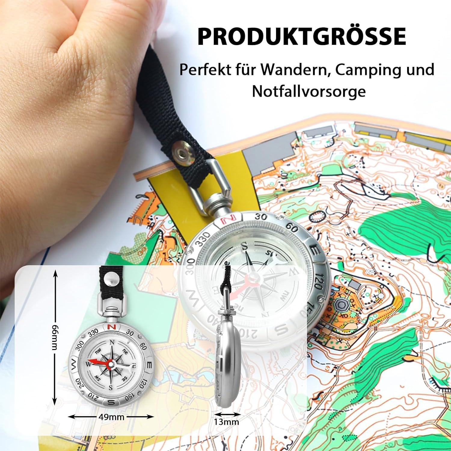 Portable Waterproof Compass Keychain - Vintage Mini Key Trailer for ...