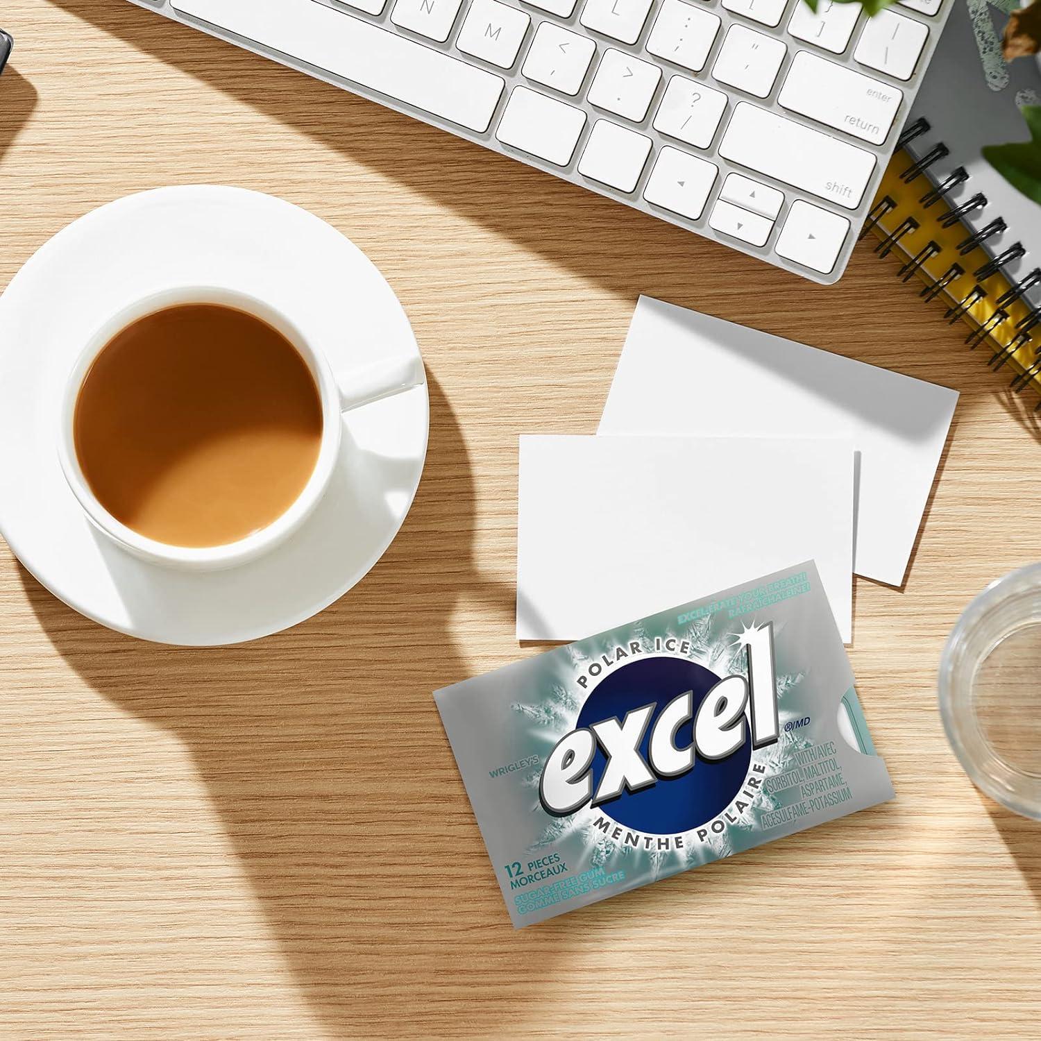 EXCEL Polar Ice Flavoured Sugar Free Chewing Gum 12 Pieces 12 Packs ...