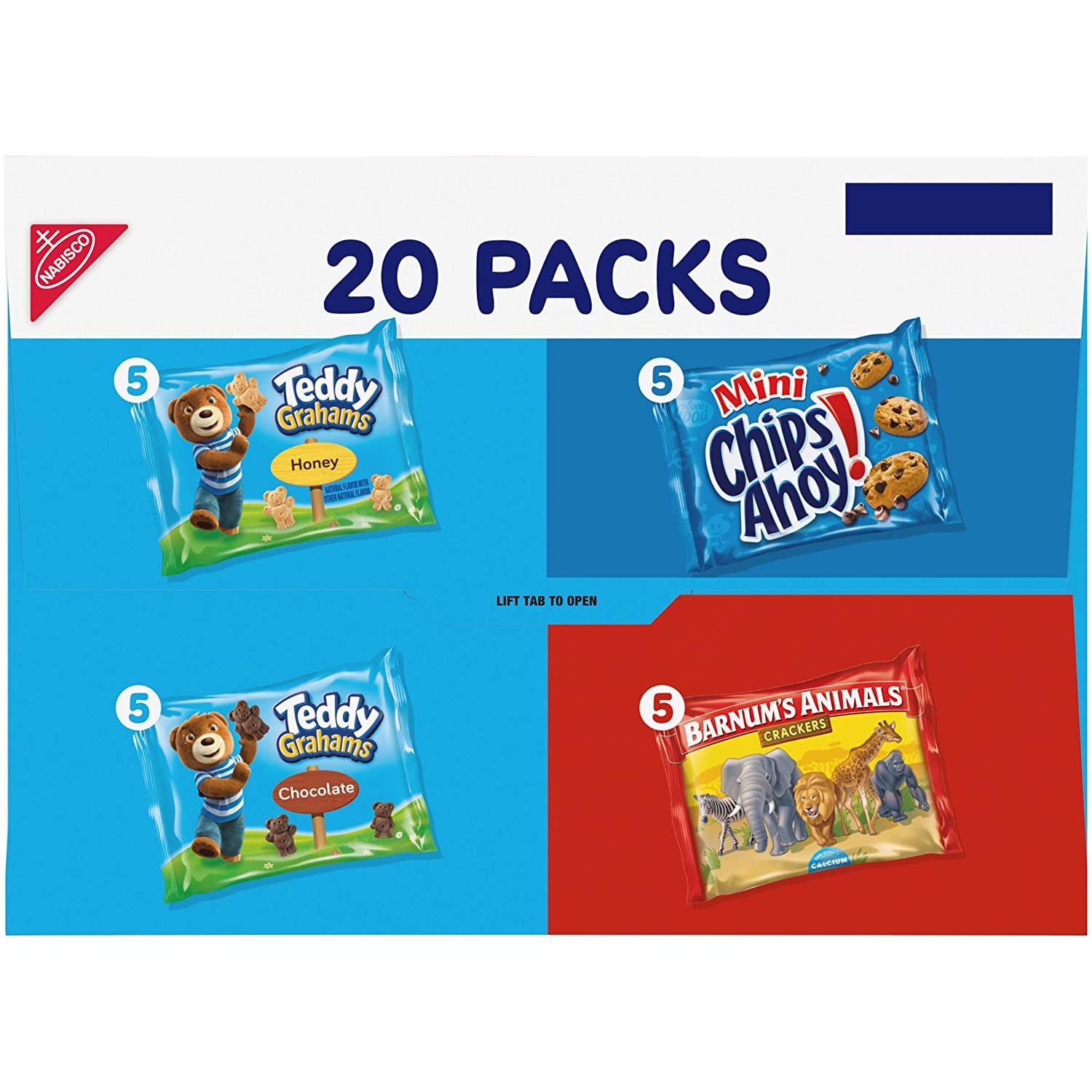 Nabisco Variety Fun Shapes Assorted Animal Crackers, Teddy Grahams ...