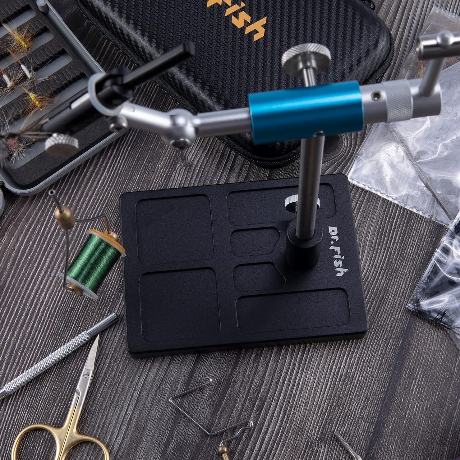 Dr.Fish Aluminum Rotary Fly Tying Vise Kit with 360 Rotation, Ultra ...