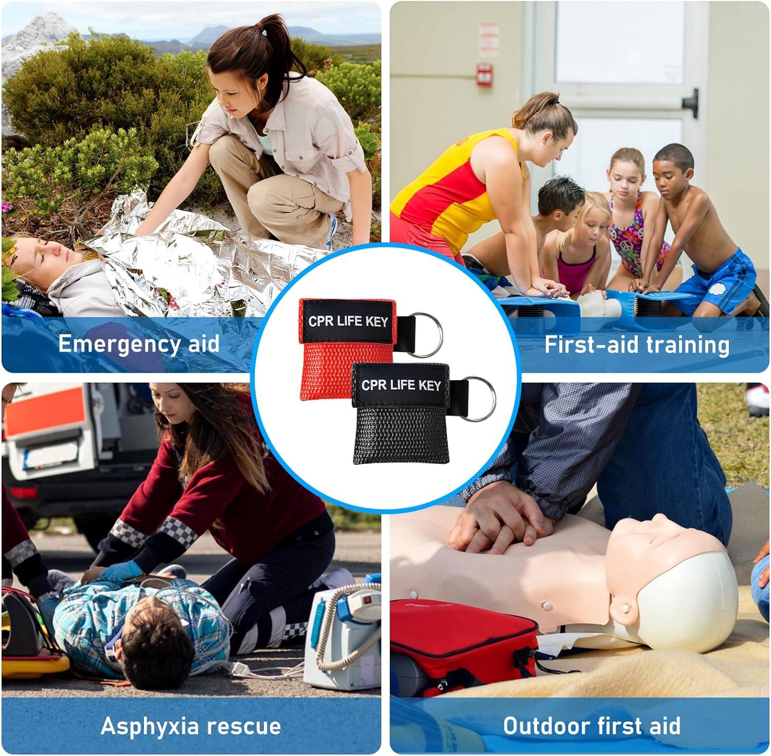 20-Piece CPR Ventilation Mask Set | Key Trailer Breathe Barrier Face ...