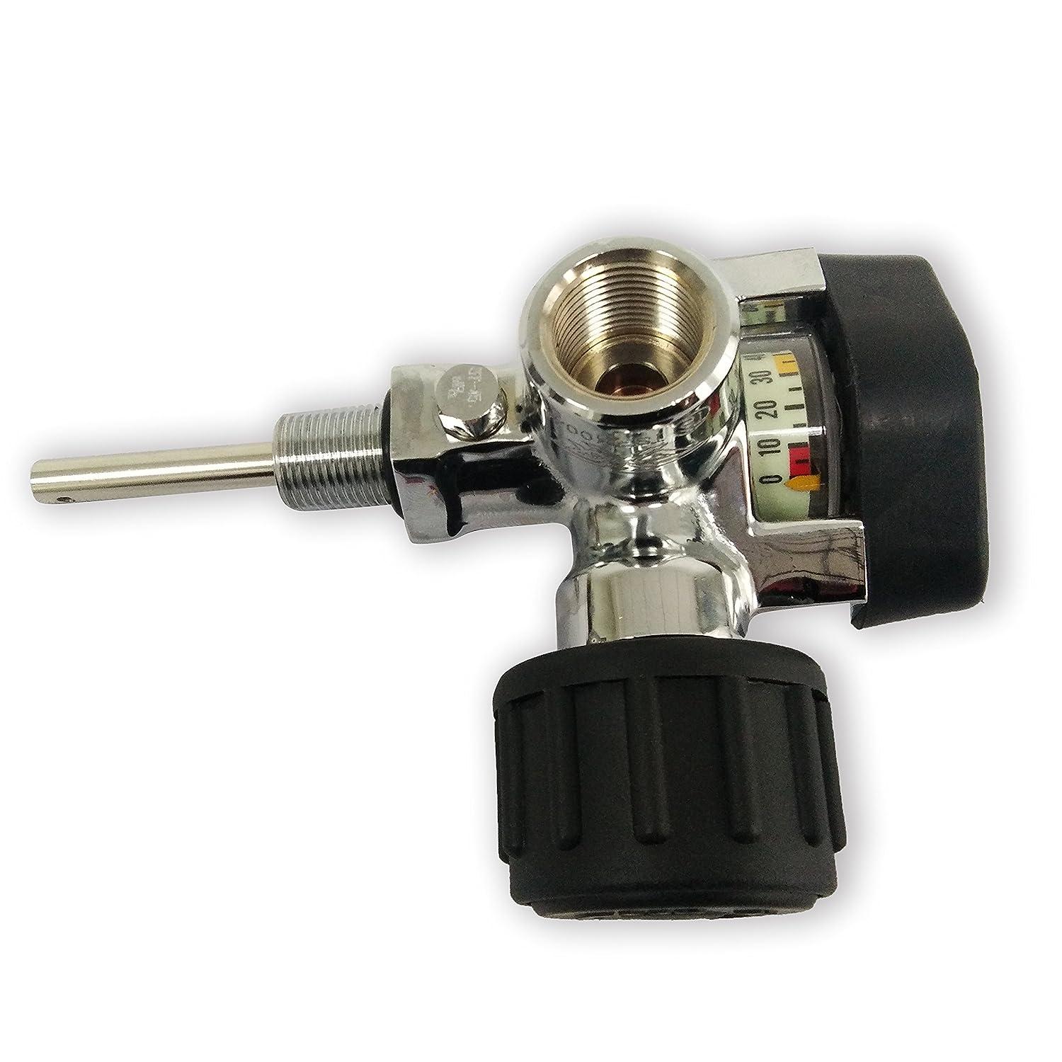 Acecare PCP Air Rifle 4500 psi Composite Tank Valve with Gauge ...