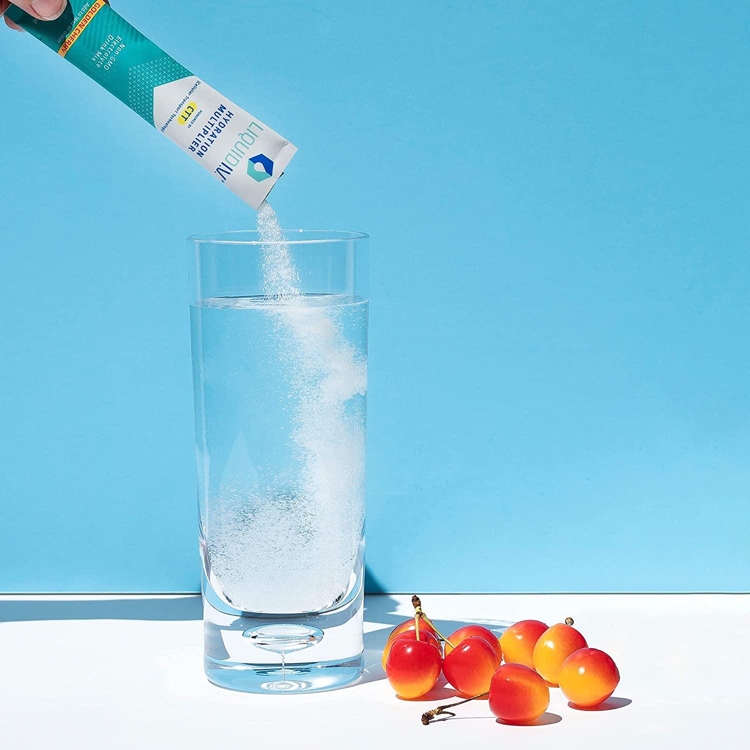Liquid I.V. Hydration Multiplier - Golden Cherry Electrolyte Drink Mix ...