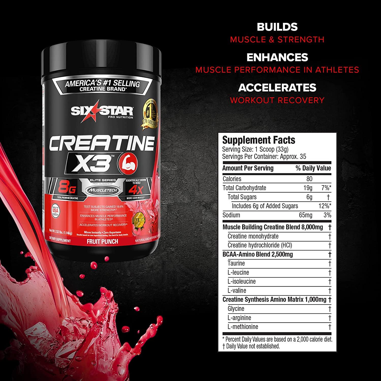 Creatine Powder Six Star Creatine X3 Creatine HCl Creatine creatine-powder-six-star-creatine-x3-creatine-hcl-creatine