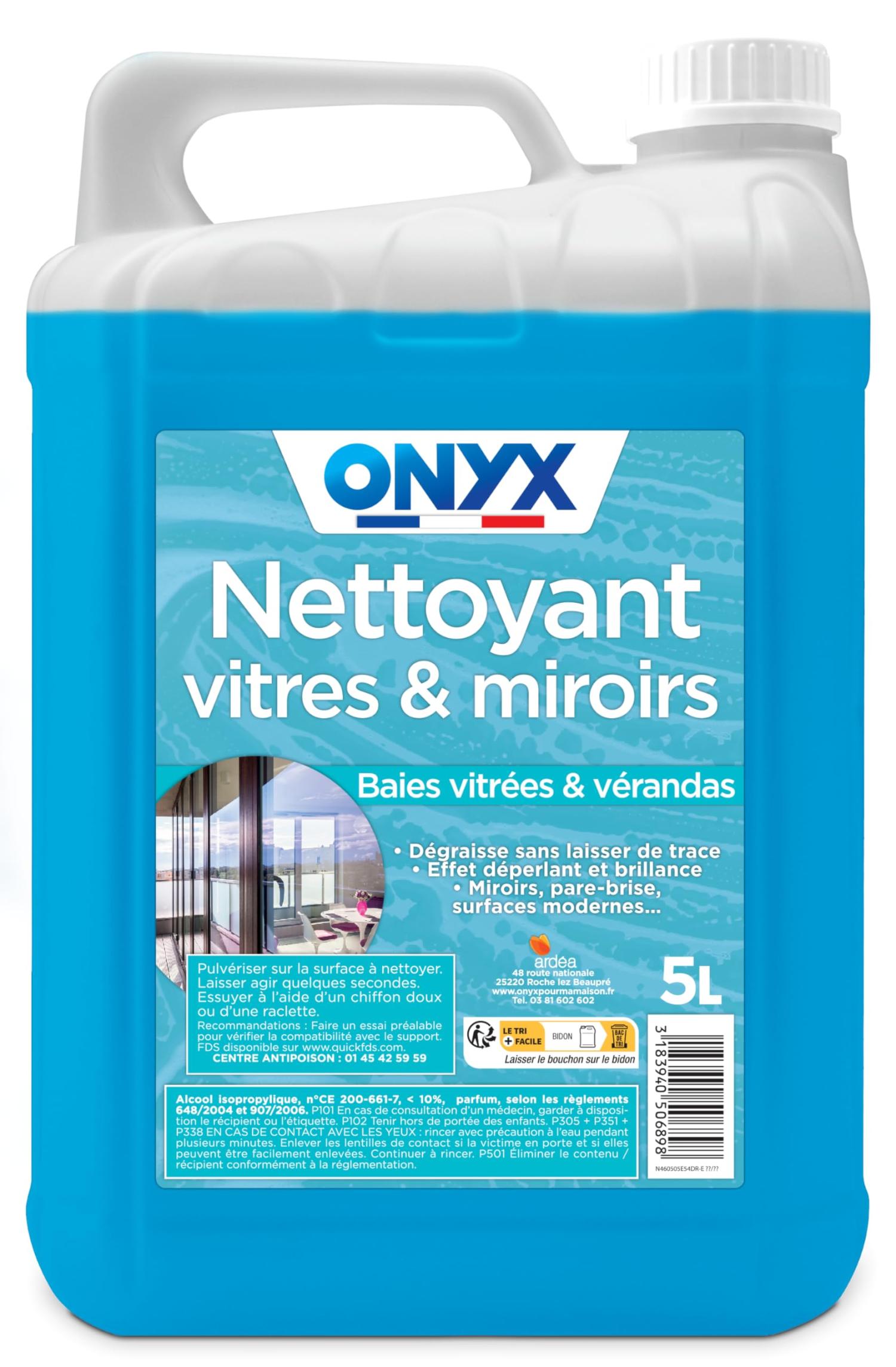Onyx - Window and Veranda Cleaner - Cleans Degreases and Shines - WATER ...