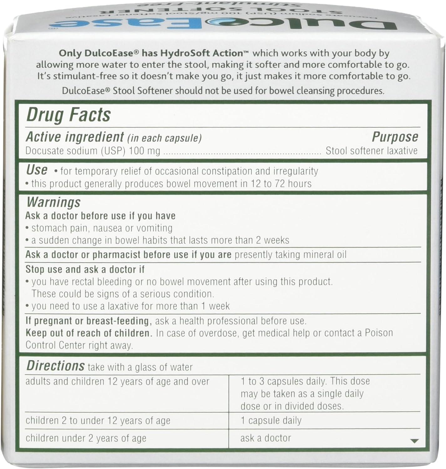 DulcoLax Stool Softener Sugar Free Liquid Gels - 50 Gels | Buy Now with ...