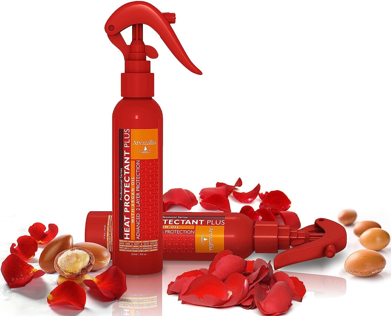 Arvazallia Heat Protectant Spray with Argan Oil - Professional Grade ...