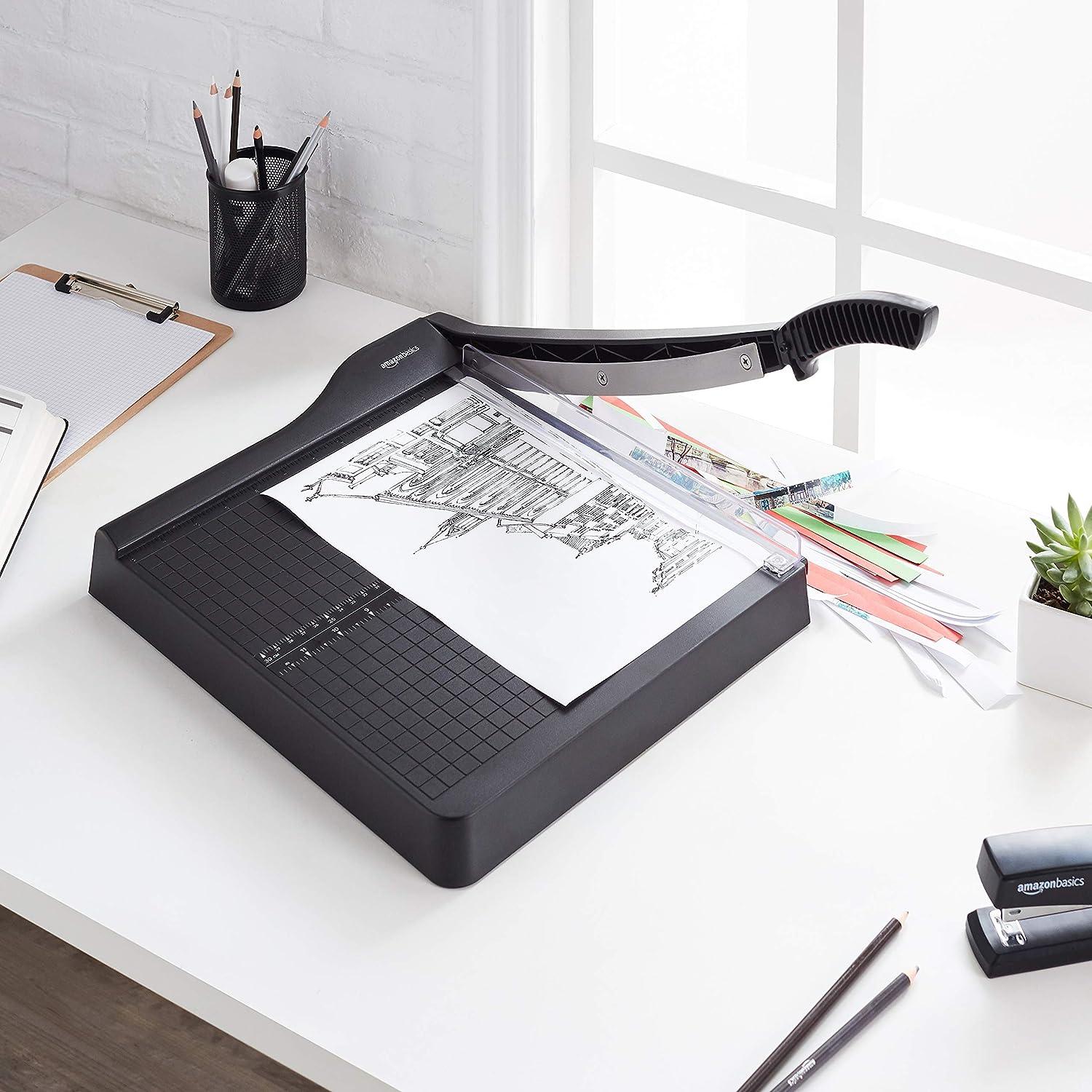 AmazonBasics Paper Trimmer -12 Blade 10 Sheet Capacity 12 Paper Trimmer ...