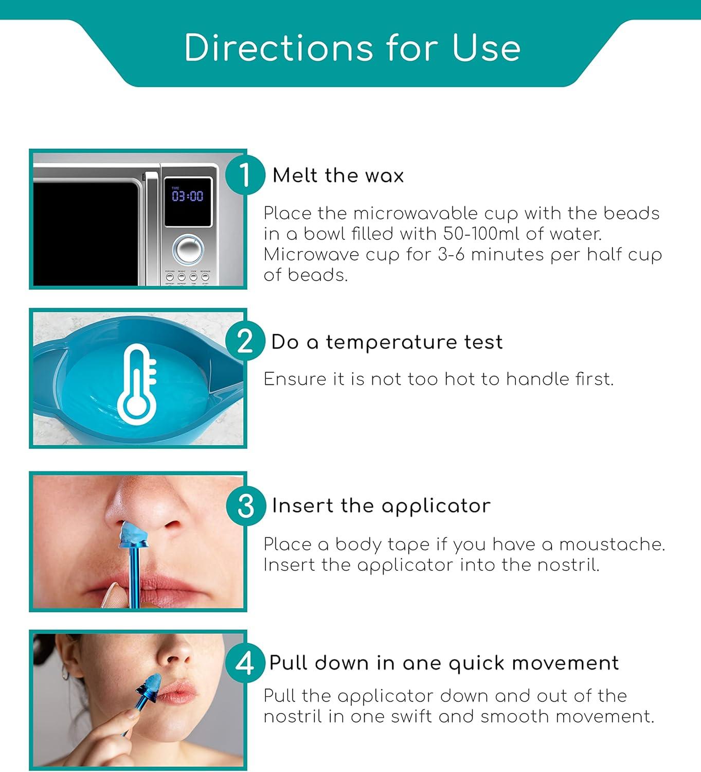 Medi Grade Nose Waxing Kit 50g - Eco-friendly Nose Hair Remover for Men ...