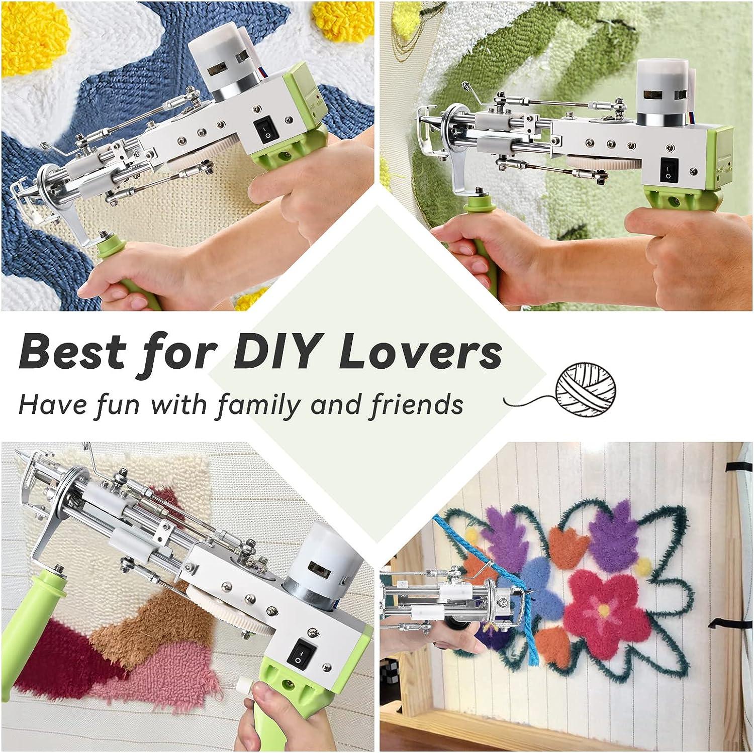 FancyBant Tufting Gun 2 in 1 Rug Kit for Cut Pile and Loop Pile ...