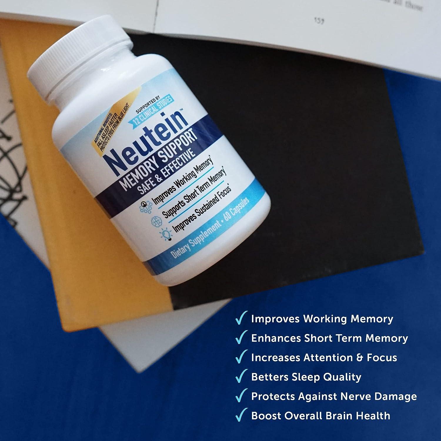 Neutein Natural Brain Booster | Memory Health & Focus Supplement ...