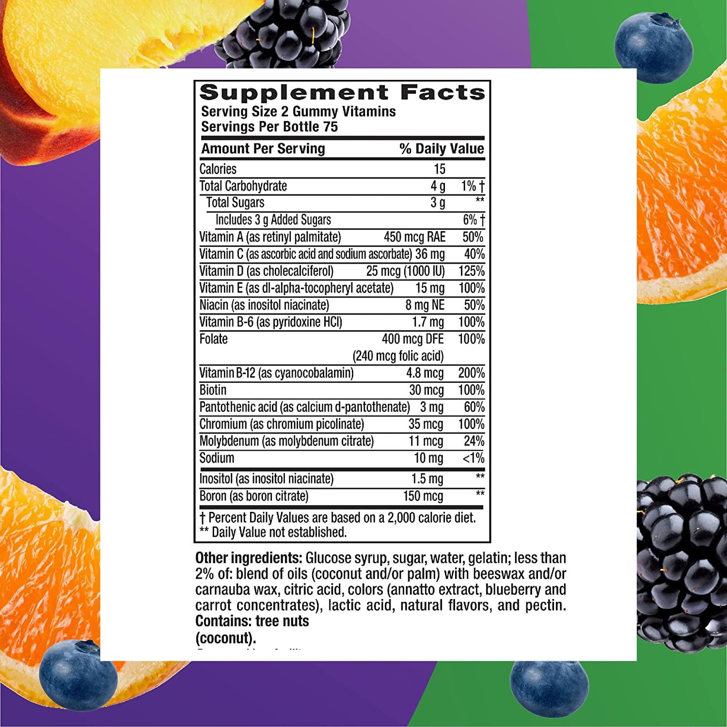 Vitafusion MultiVites Gummy Vitamins 150ct - Pack of 1 | 150 Count ...