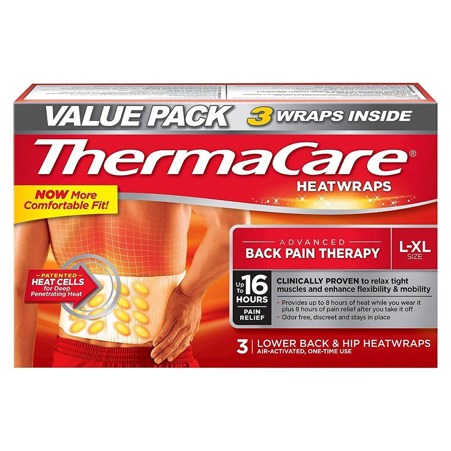 ThermaCare Lower Back & Hip Heat Wraps XL - 9 HeatWraps | Buy Now with ...