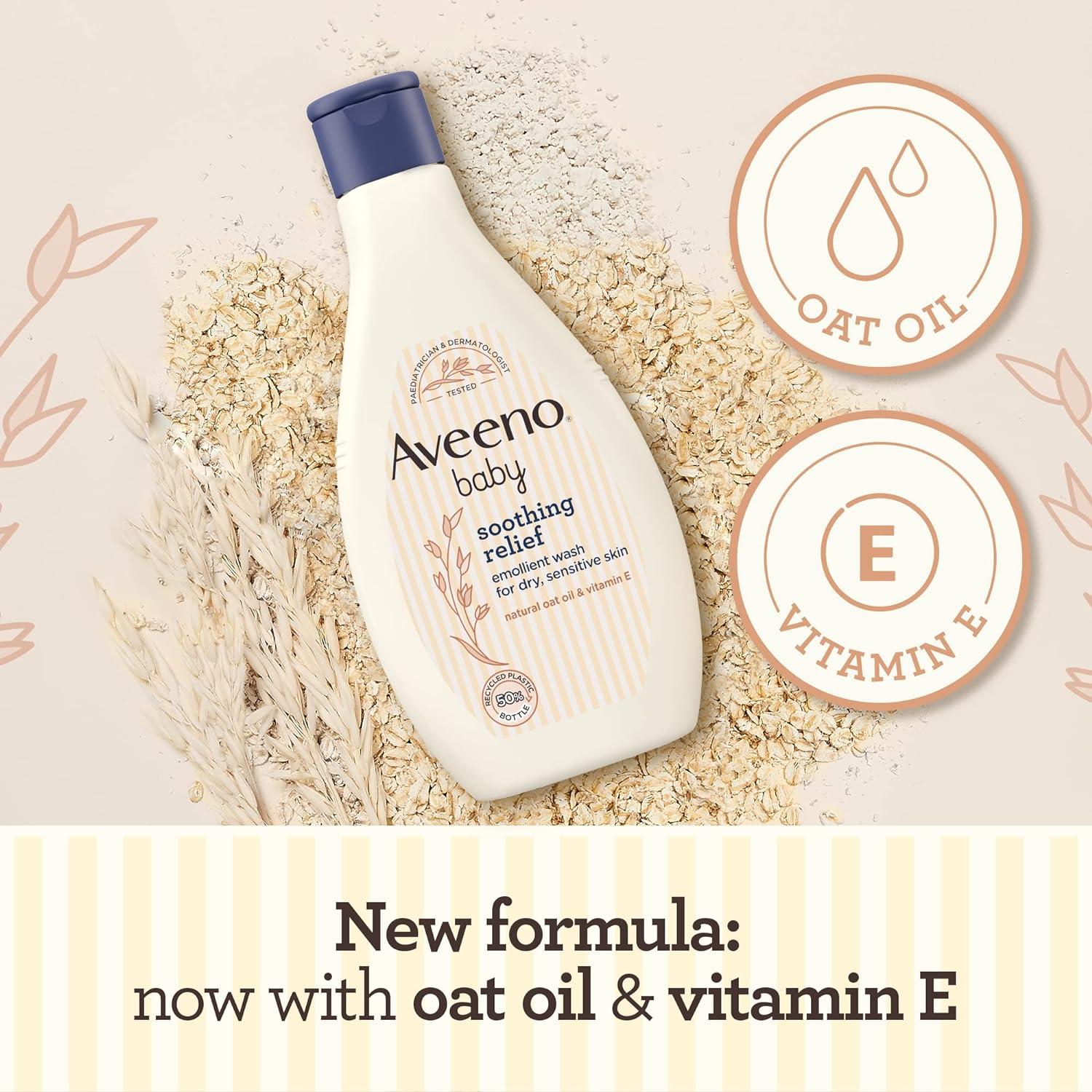 Aveeno Baby Soothing Relief Emollient Wash 250ml - Gentle Skin Care ...