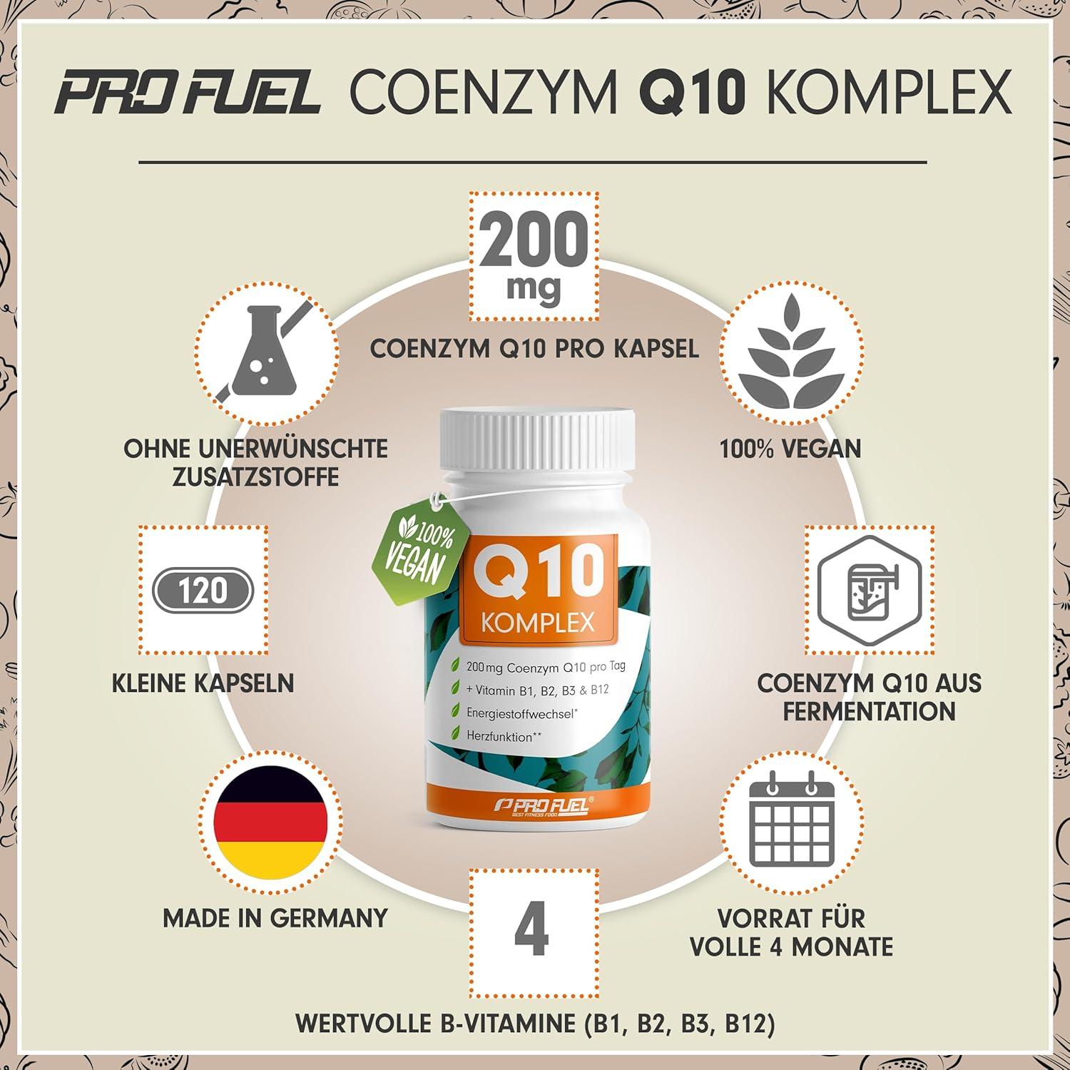 Q10 Capsules High Dose 240x | 200mg Coenzyme Q10 + B Vitamins | Energy ...