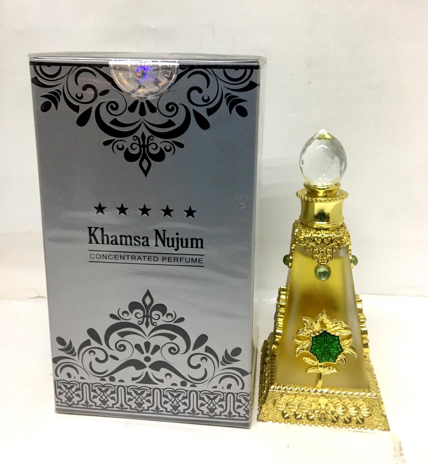 Khamsa Nujum Premium Perfume Oil (25ml) by Al Towba Perfumes | Buy Now ...