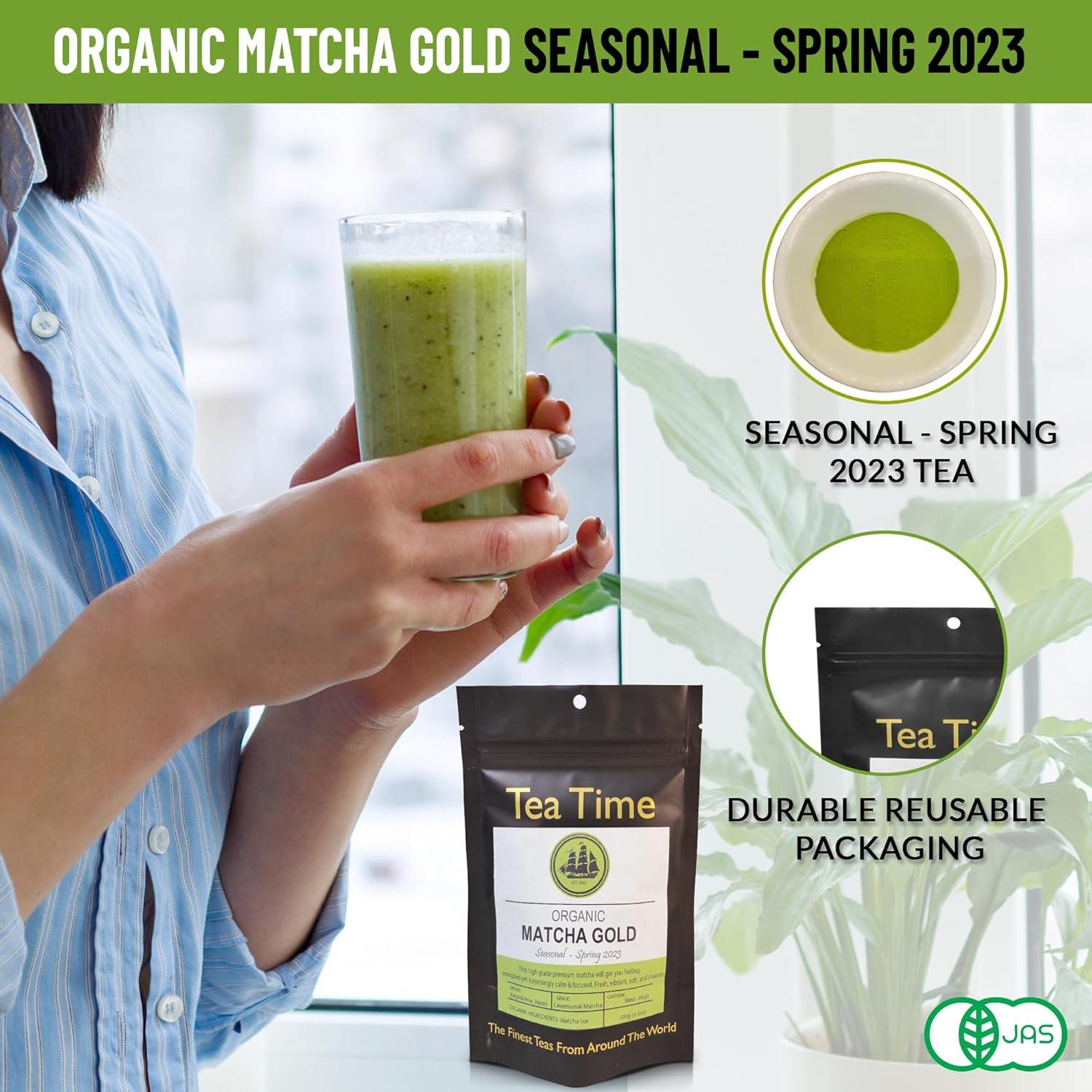 Organic Matcha Gold - Ceremonial Grade Matcha - Fresh High Grade Matcha ...