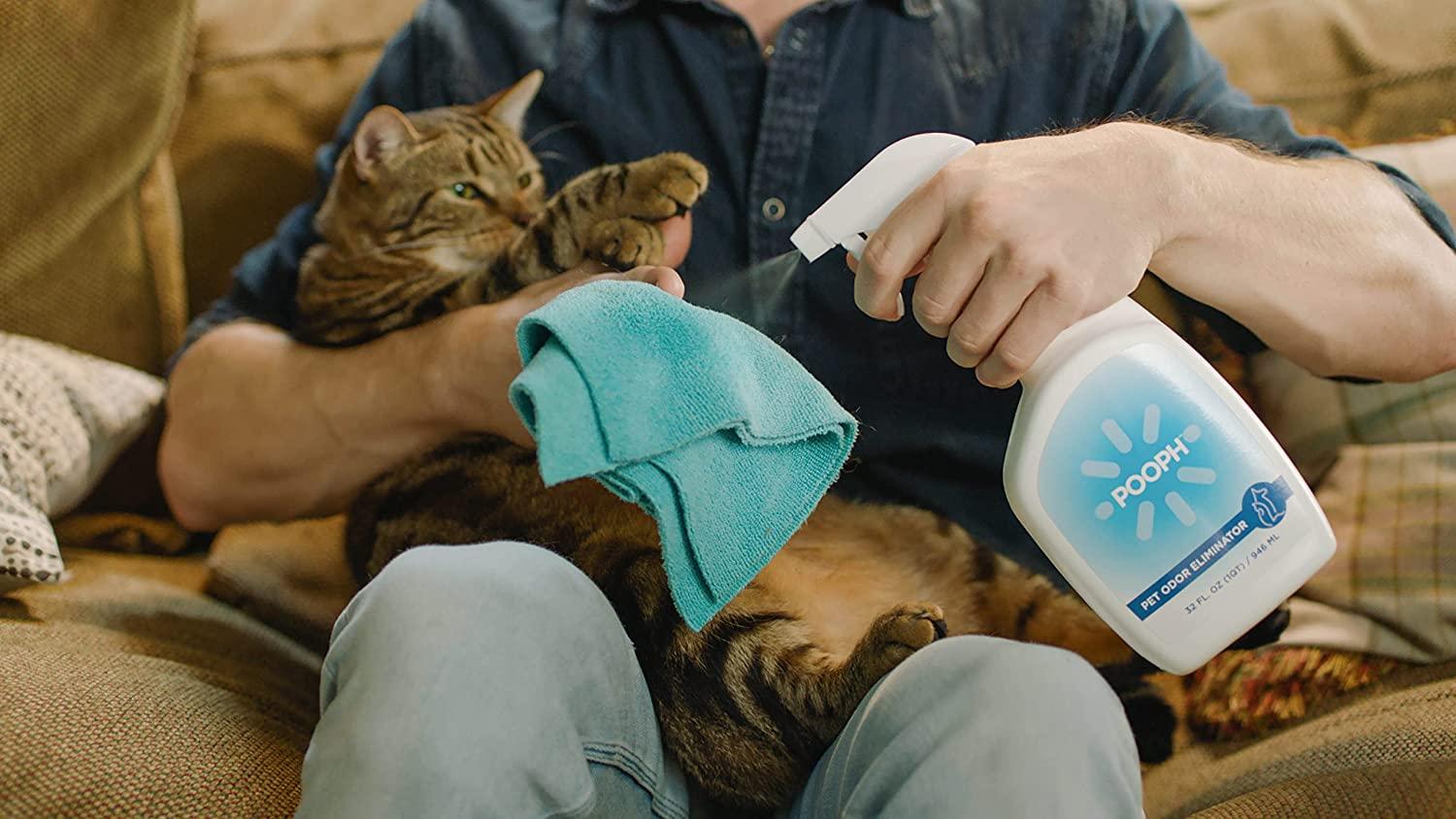 Pooph Pet Odor Eliminator & Kitty Litter Spray 2-32oz Bottles ...