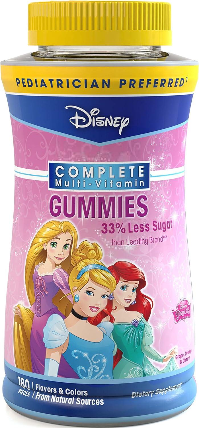 Disney Princess Multi Vitamin Gummies - 180 Count | Enhanced Nutrition ...