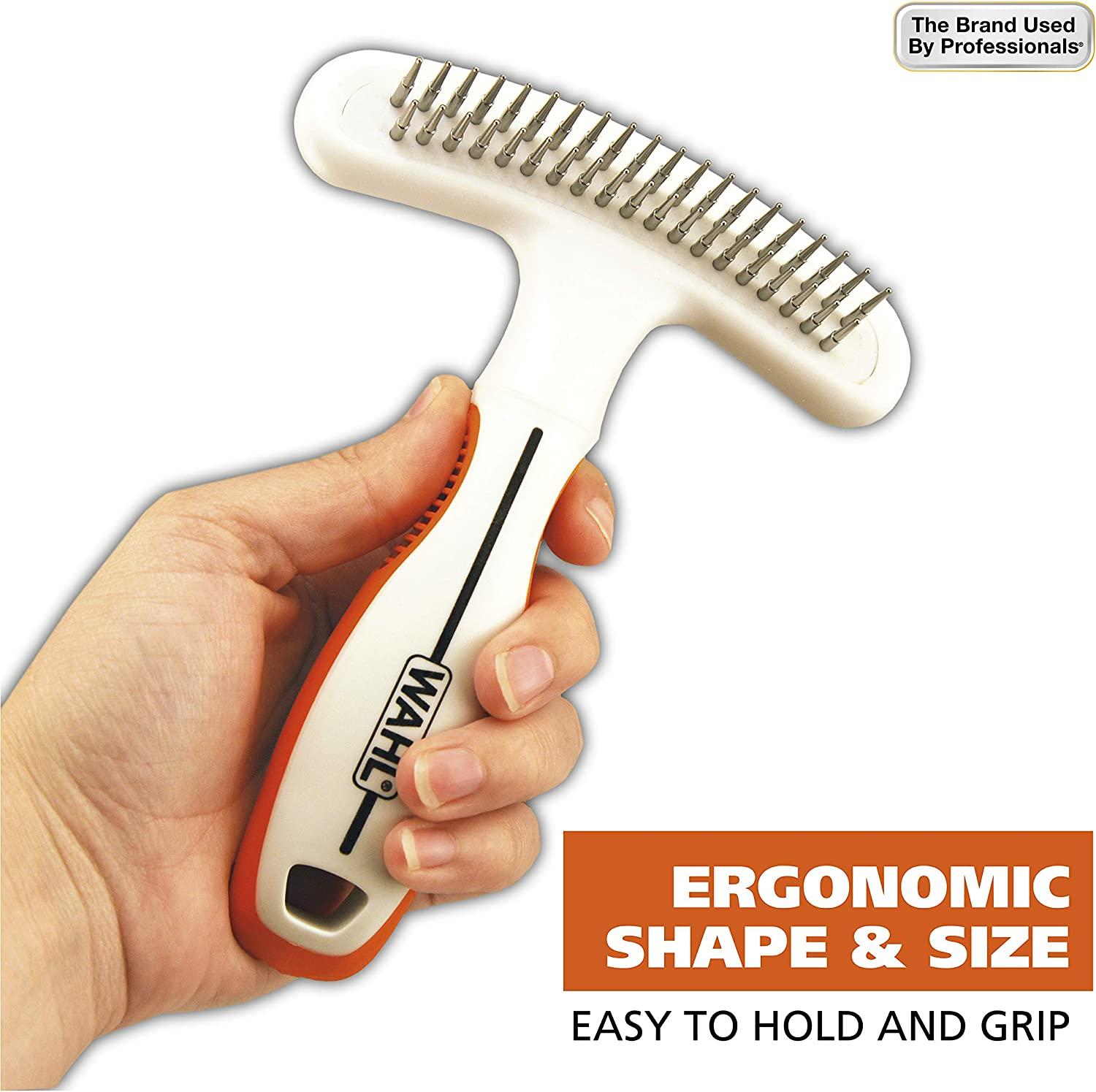WAHL 2-in-1 Combination Pet Rake with Shedding Blade | Professional ...