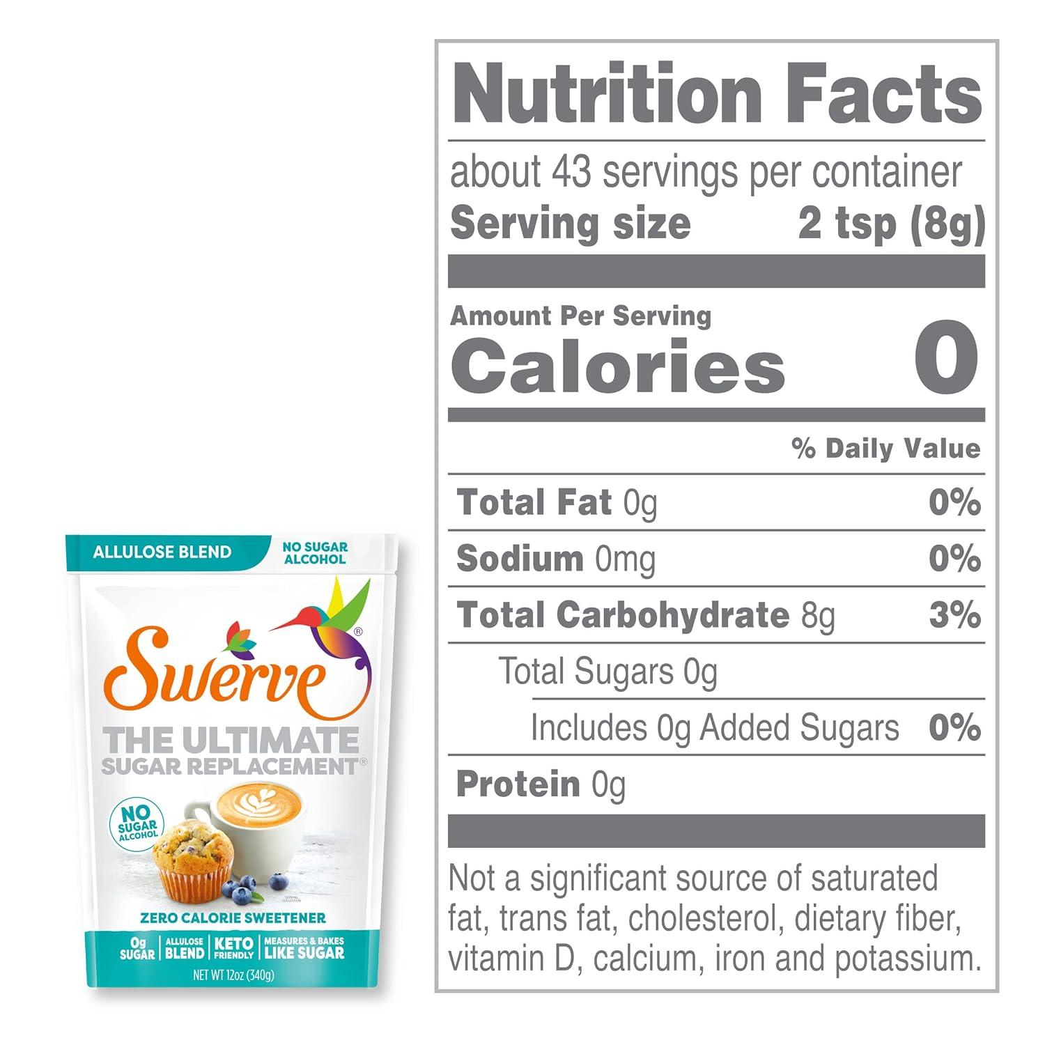 Swerve Zero Calorie Allulose Blend Granular - 12 Oz. | Buy Now with ...